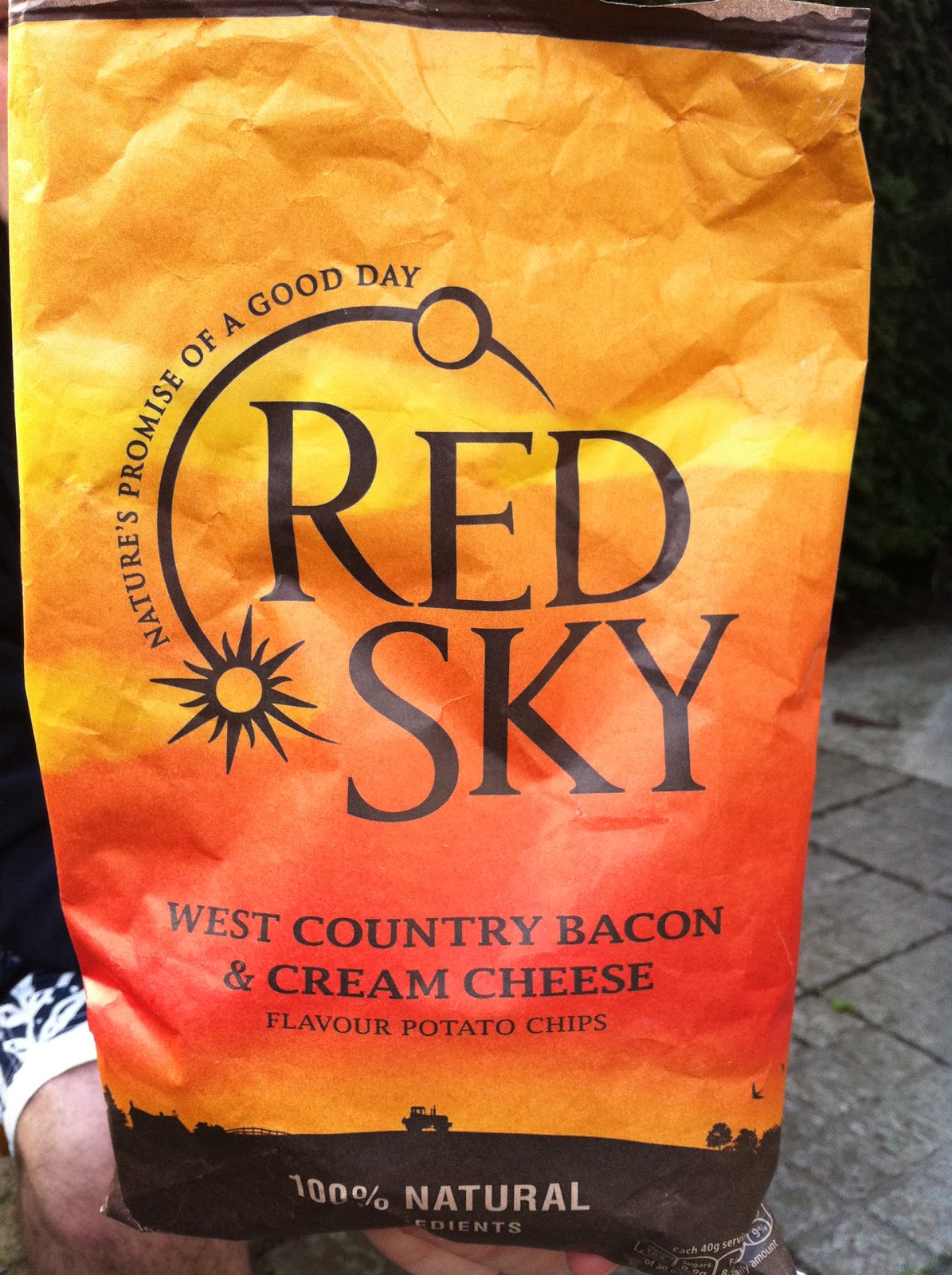 A Blog About Crisps: Packet #28 - Red Sky West Country Bacon & Cream Cheese