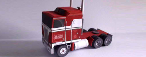 BJ and The Bear - Kenworth Semi Truck Papercraft | Papercraft Paradise ...