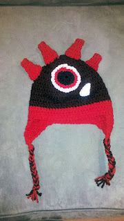 Random Bits Of Goodness: Craft A Week #25 Crocheted Monster Hats