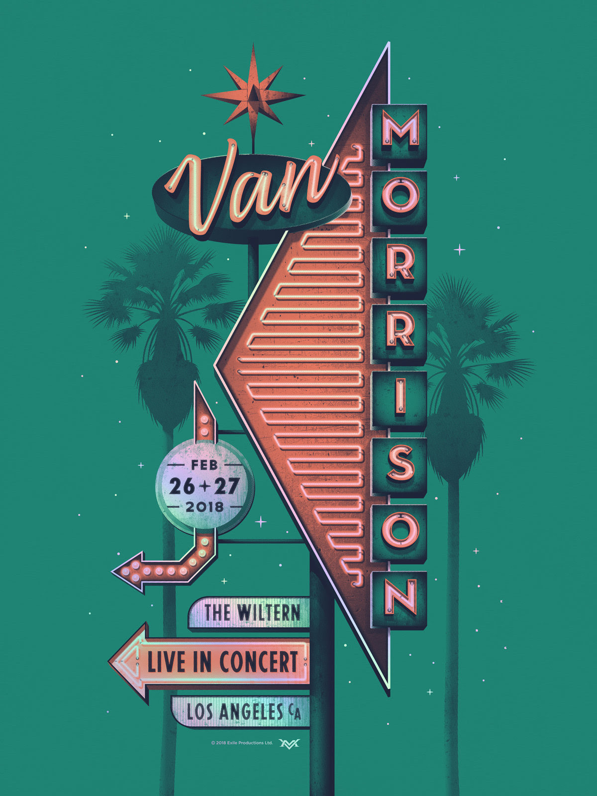 INSIDE THE ROCK POSTER FRAME BLOG: Van Morrison Los Angeles Print By ...