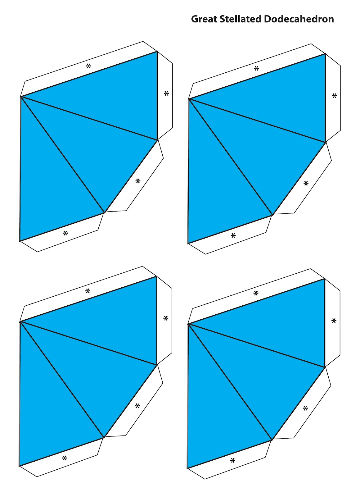 Stellated Dodecahedron Template