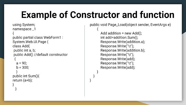 Difference Between Constructor and function in C#
