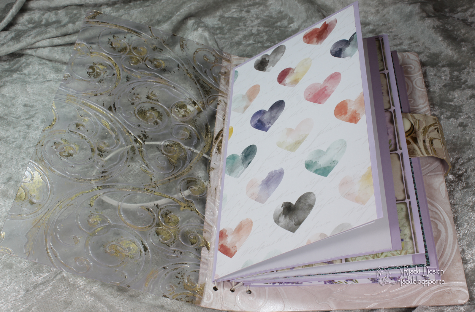 Rijacki's Workshop: Golden Journal - die cutting with plastic ...