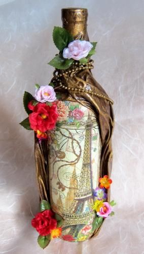 bottle craft work ~ art projects art ideas