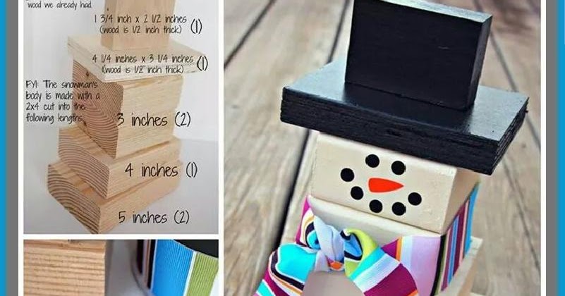 DIY And Household Tips: DIY 2x4 Snowman