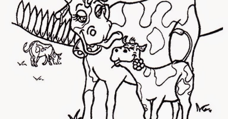 Mewarnai Gambar Sapi Untuk Anak Paud - Mewarnai Gambar Baru