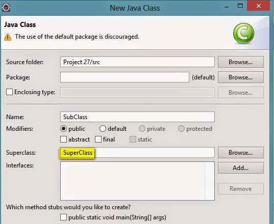 Selenium-By-Arun: 194. Creating a sub class using Eclipse IDE options Selenium-By-Arun: 194. Creating a sub class using Eclipse IDE options