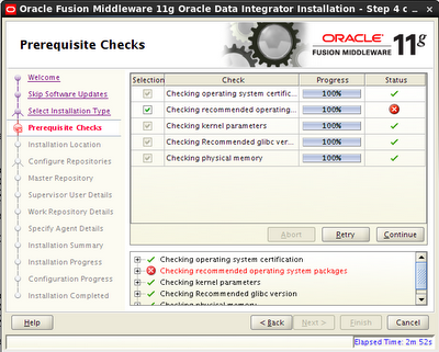 Johan Louwers - Tech blog: Oracle Data Integrator failed Checking operating system certification