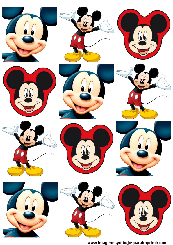 Stickers para imprimir de mickey mouse | Imagenes y dibujos para imprimir