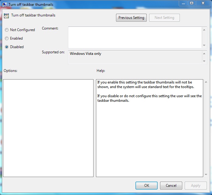 รวมปัญหากับ Windows 7 ปิดการใช้งาน หน้าต่าง Taskbar Preview บน Windows 7