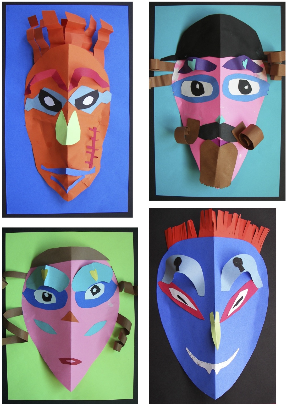 The Rolling Artroom: Paper Faces (1st-3rd Grade)