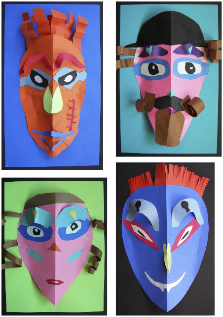The Rolling Artroom: Paper Faces (1st-3rd Grade)