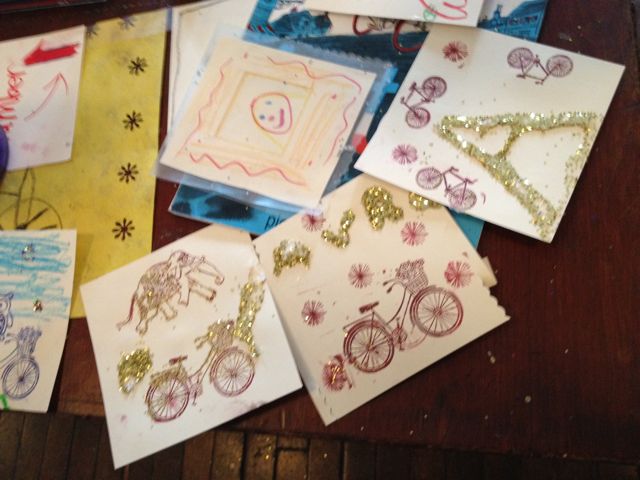 Chicargobike: Make Your Own Spoke Cards And Photos from the Bike Swap