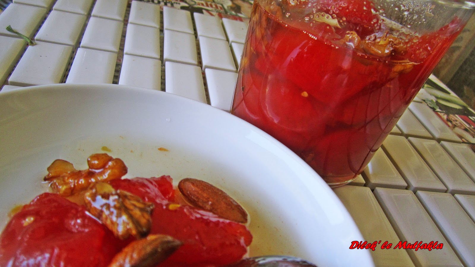 Çeri Domates Reçeli ( cevizli bademli ) | Dilek'le Mutfakta