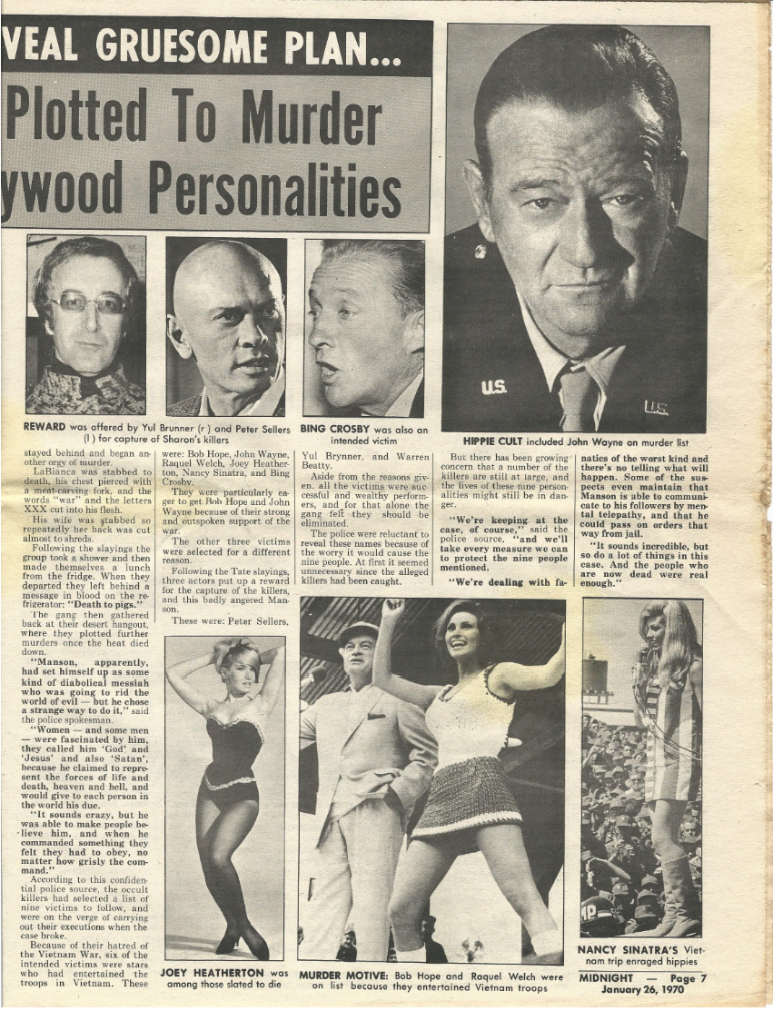 The Manson Family Blog - Tate LaBianca Murders - TLB - True Crime ...