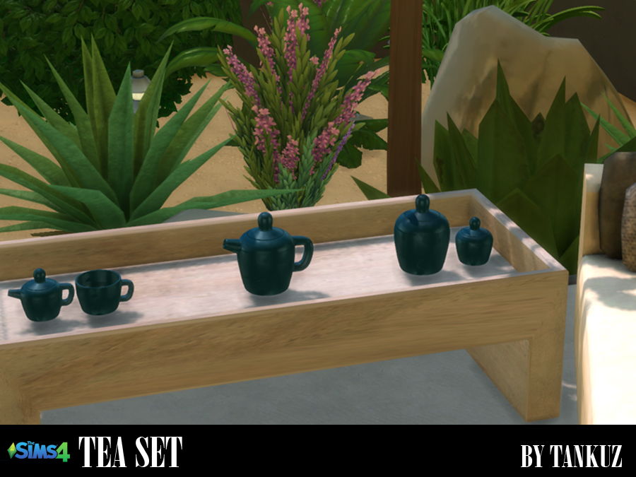 Tankuz Sims 3 Blog: The Sims 4. Tea Set by Tankuz.