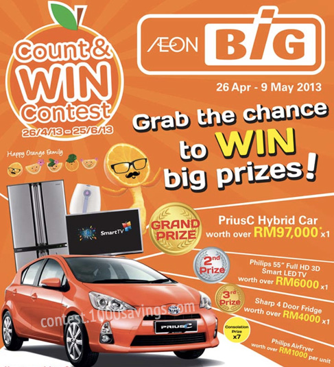 AEON BiG Count & Win Contest - Malaysia Online and Offline Contest Portal