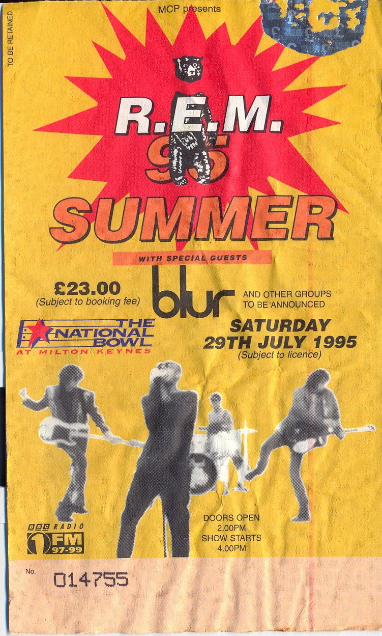 House of Lard: REM / Blur: The National Bowl, Milton Keynes 29 July 1995