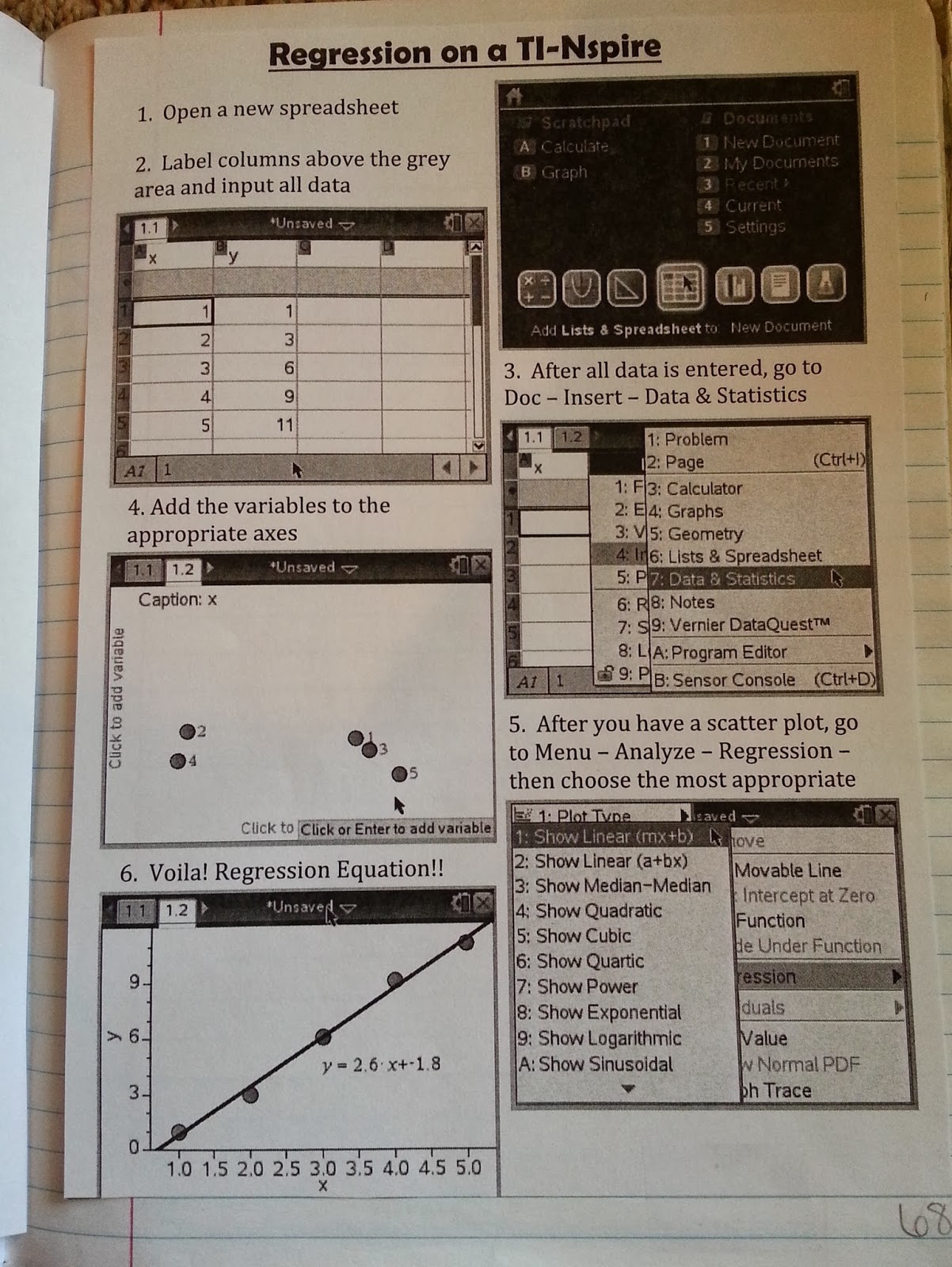 Mrs. Hester's Classroom : Algebra 1: Unit 5