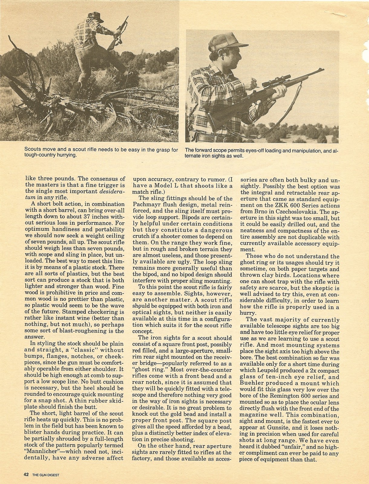 The Scout Rifle Idea by Jeff Cooper