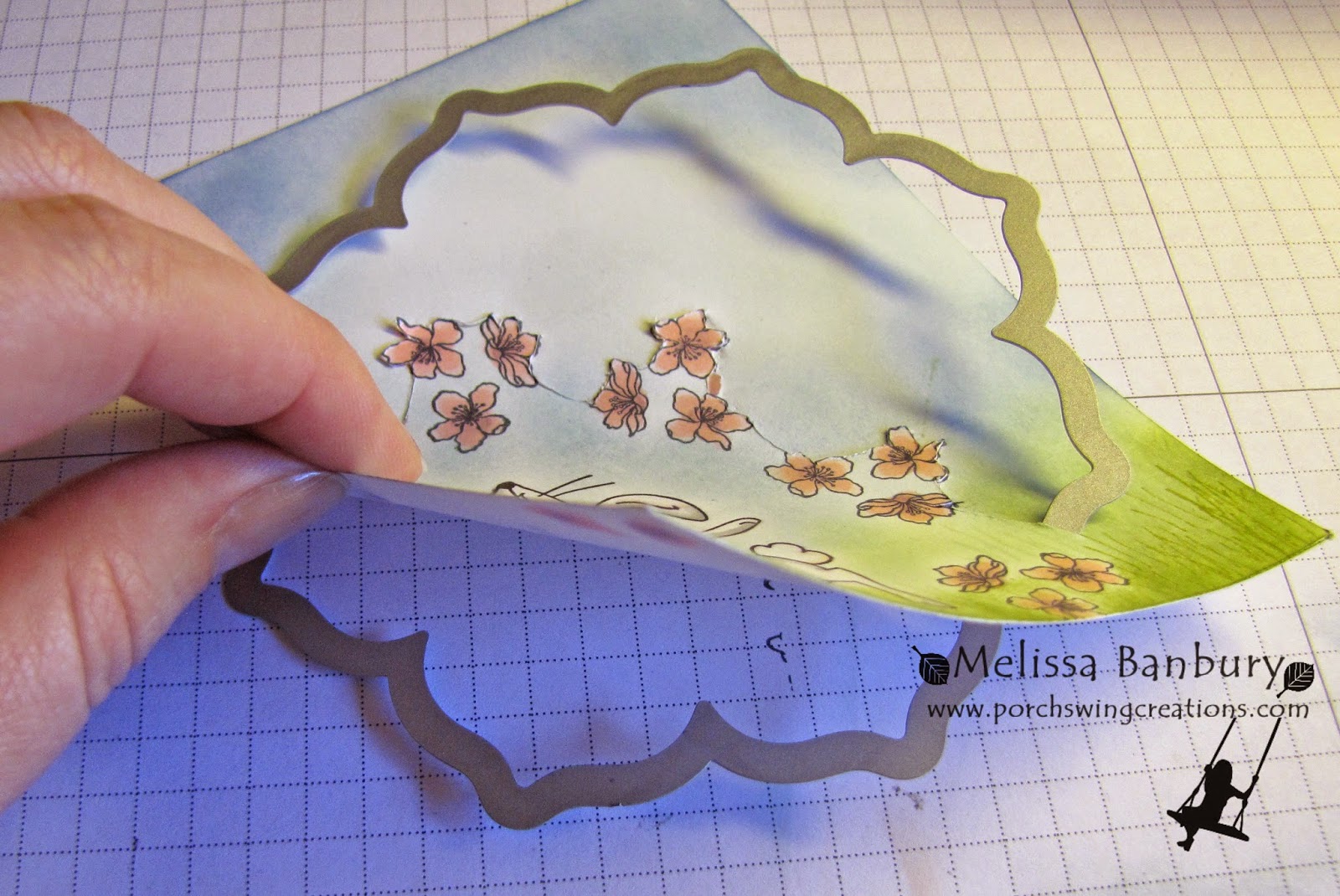 Porch Swing Creations: Celebrate Spring - Partial Die Cut Tutorial