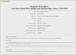 Scott Family Research: Adella Grace Scott Scribner Part 2 of 8 -- 1870s