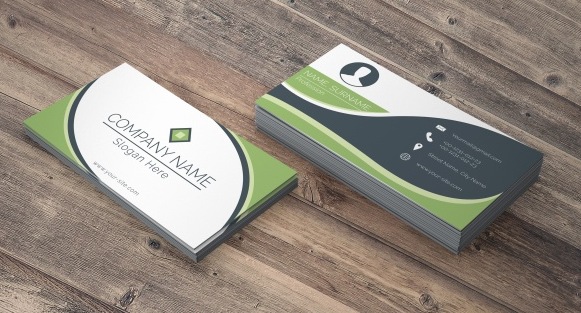 Contoh Pemasangan Mockup Desain Kartu Nama - Tips Mendesain