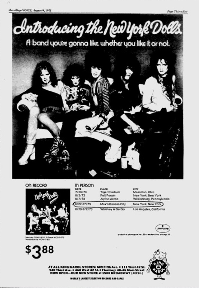 Rock & Roll Newspaper Press History: The New York Dolls - "The New York ...