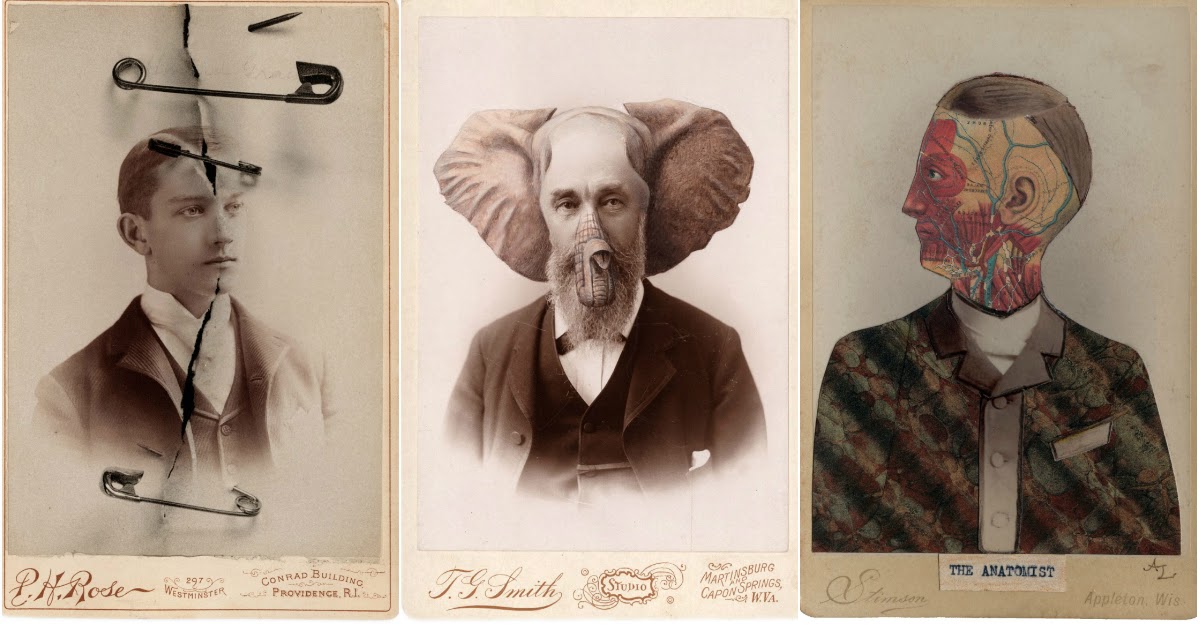Weird and Strange Collage Images Using Vintage Cabinet Cards From ...