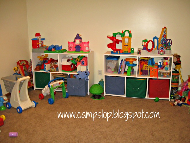 Camp Slop: Playroom Toy Organization