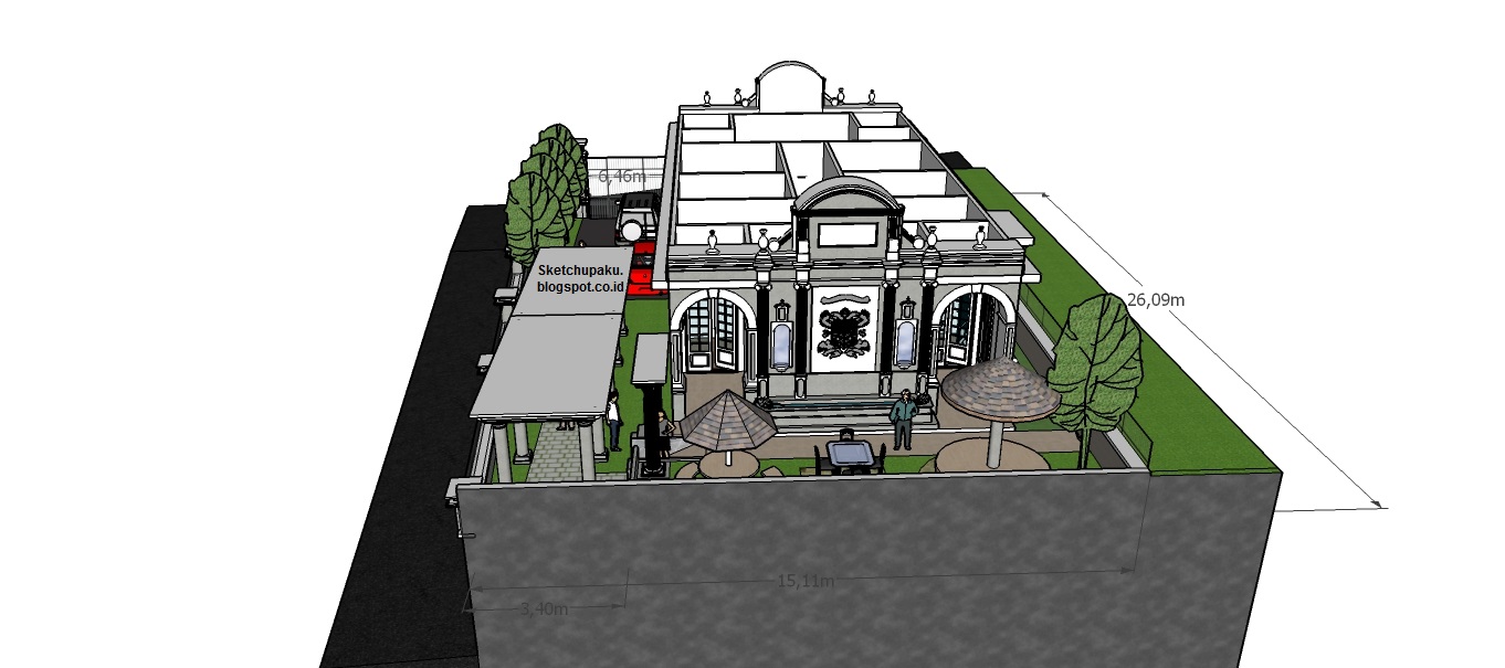 Gambar Rumah Classic / Rumah Klasik - Sketchup Ku!