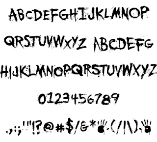 12 fuentes de terror y de miedo para descargar gratis - letras terroríficas