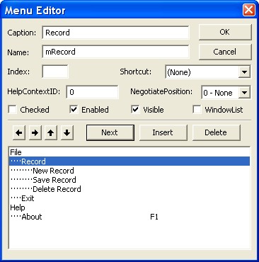 Adding Menu's, Sub-Menus and Menu Separator at Design Time in Visual Basic 6 | Pinoy Tutorials ...