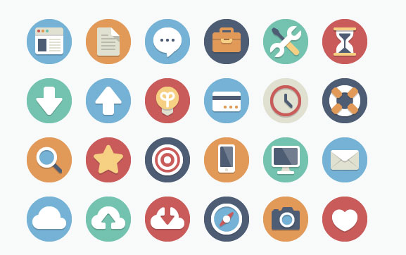 Más de 350 íconos gratis