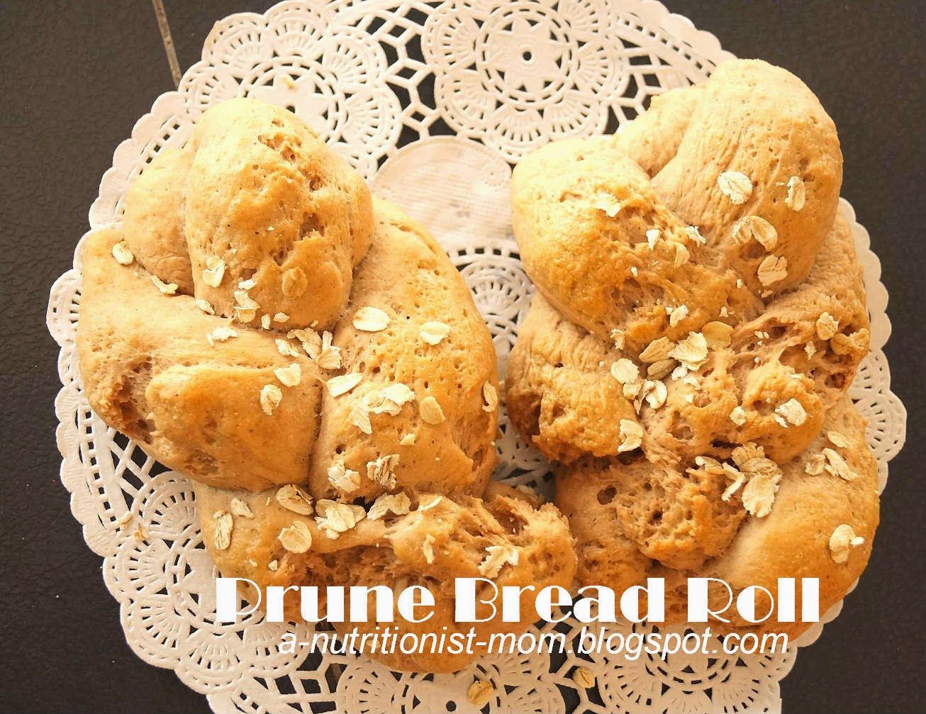 Journal of a nutritionist mom : Prune and honey braided bread roll