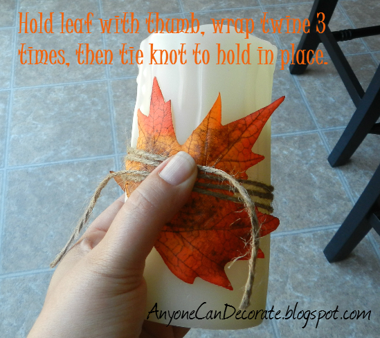 Anyone Can Decorate: Fun Fall Candles - Easy Peasy DIY