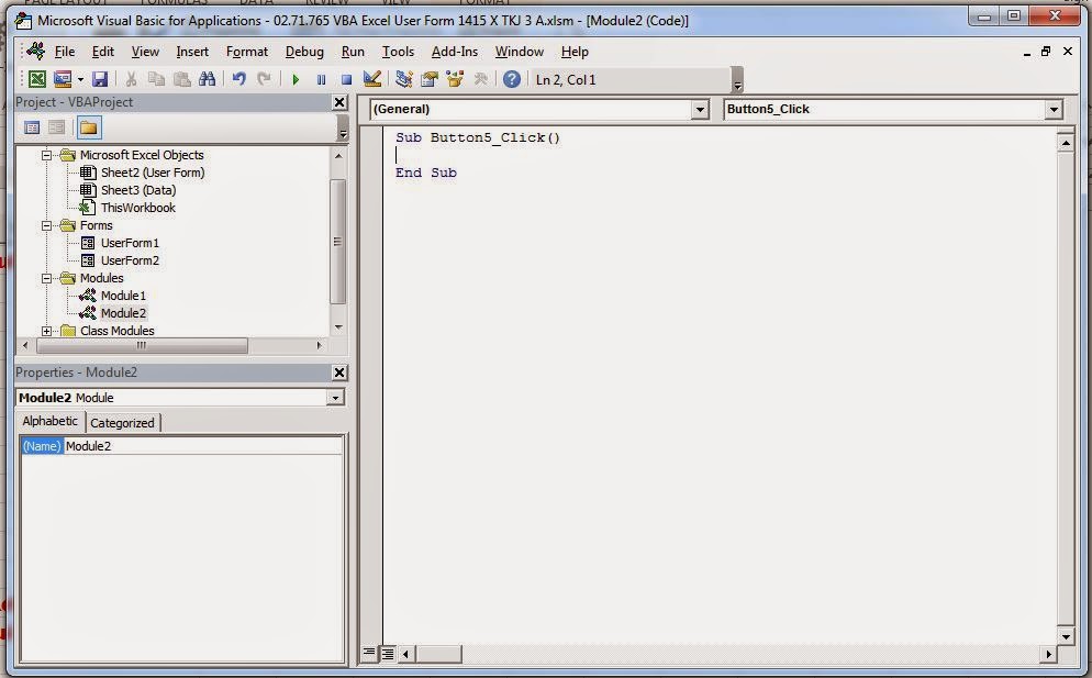 Komunitas Software: Menampilkan UserForm dengan menggunakan CommandButton
