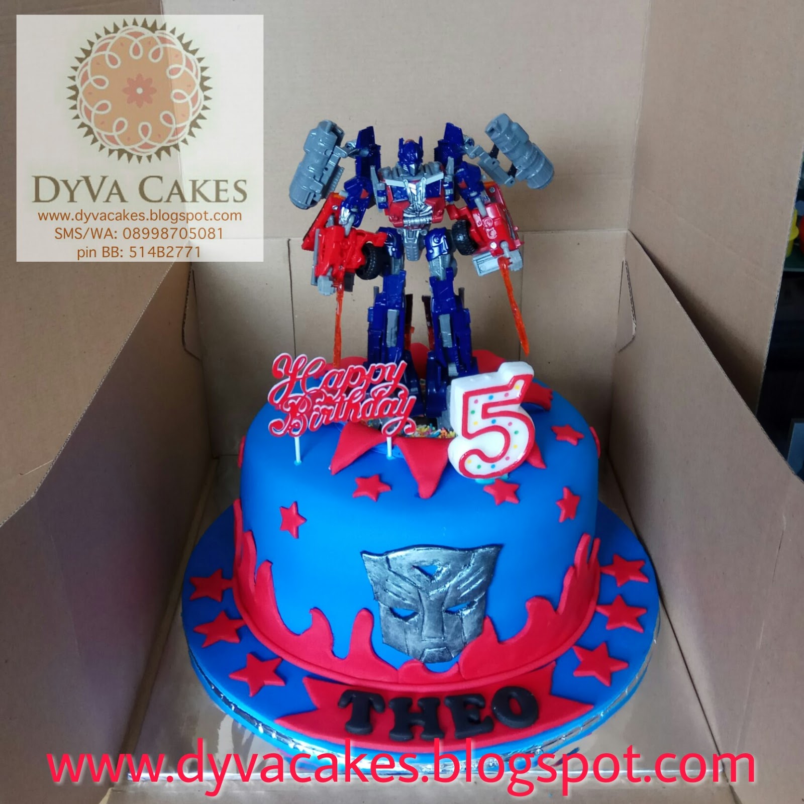 DyVa Cakes: Transformer Optimus Prime Birthday Cake