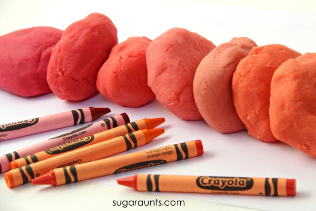 Red Crayon Play Dough Recipe - The OT Toolbox