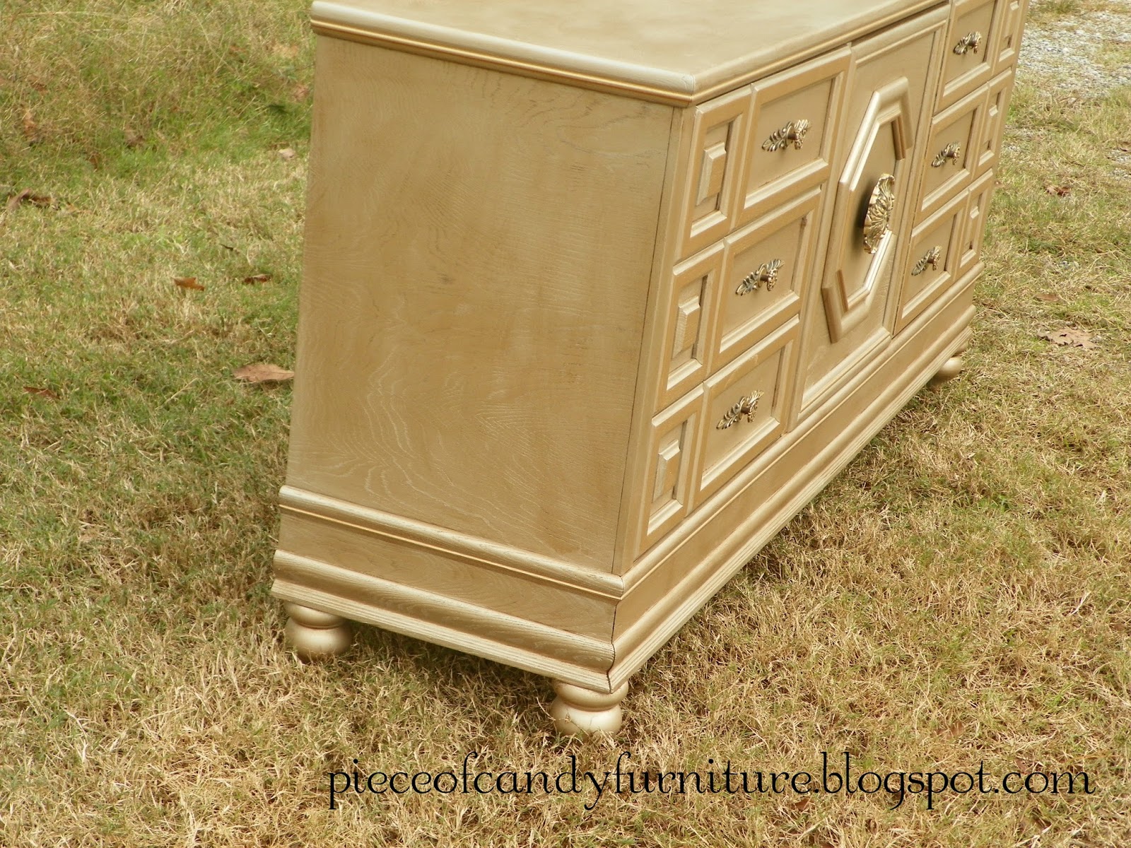 Piece Of Candy Furniture: Mediterranean Dresser Painted in Metallic ...