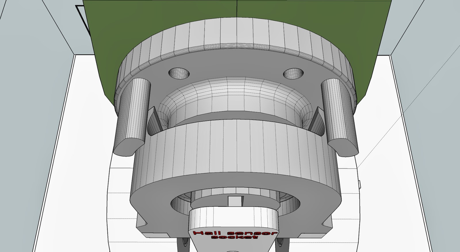 Spitfire spade grip joystick project: Internal details.