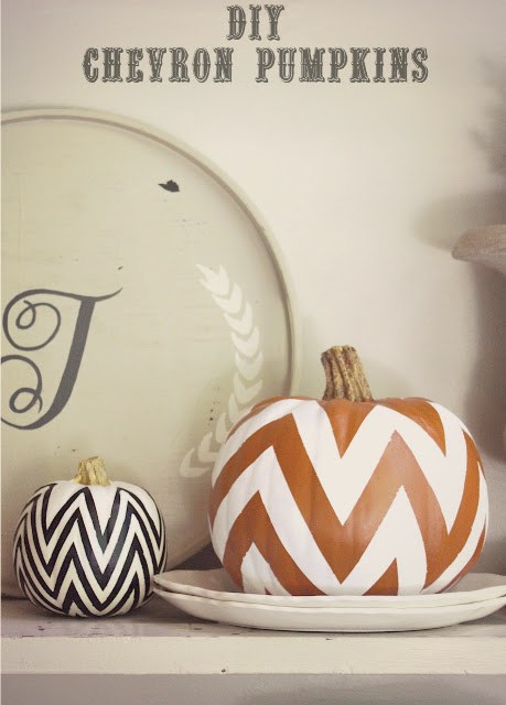 ~DIY chevron pumpkins~ - My Sweet Savannah