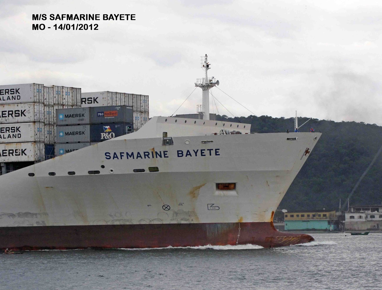 Santos Shiplovers: M/S Safmarine Bayete / 2BLY2 - Beleza da Safmarine ...