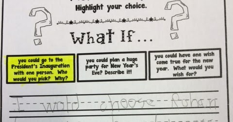 First Grade Bloomabilities: Pick-A-Prompt Fun!