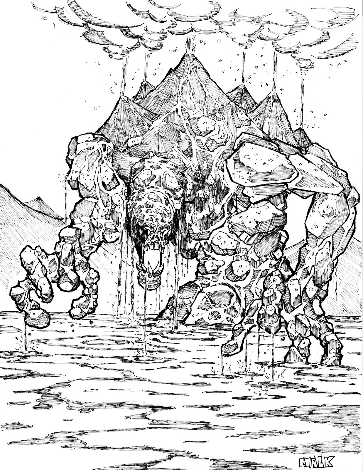 Ogoki's Forge: Magma Elemental Inks