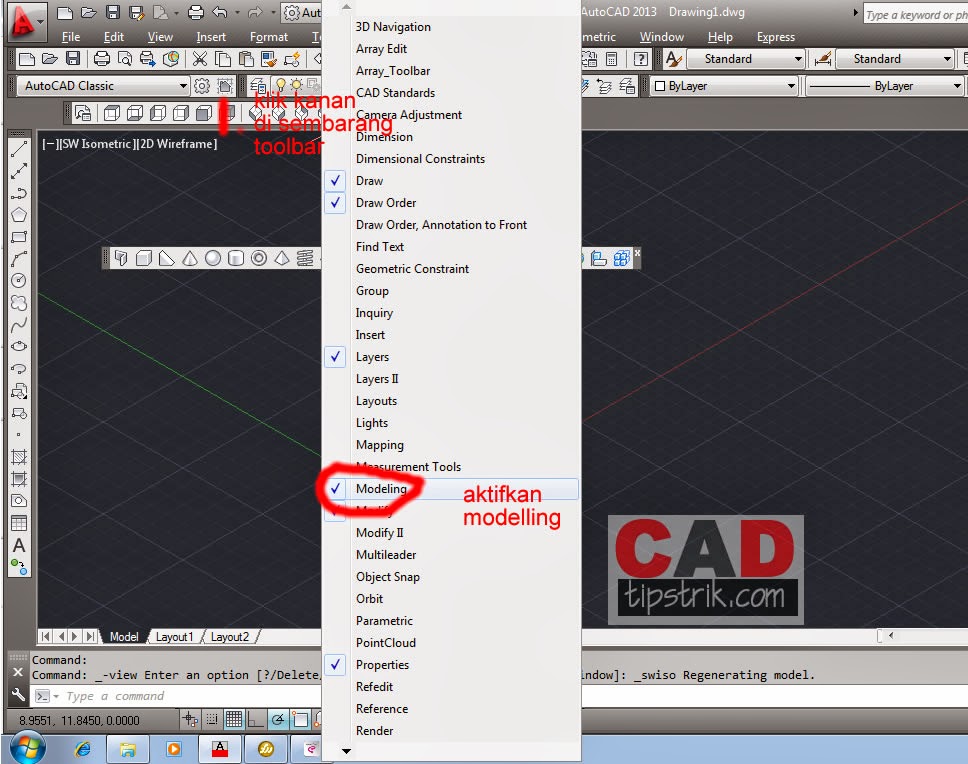 Cara Cepat Membuat Objek Box 3D pada AutoCAD | Tips Triks AutoCAD