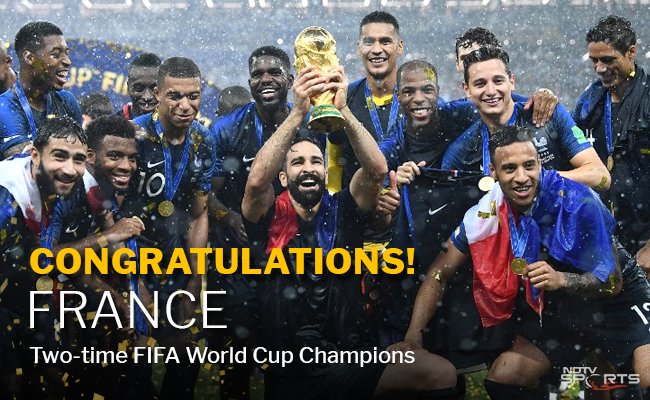 result of FIFA final 2018 France vs Croatia