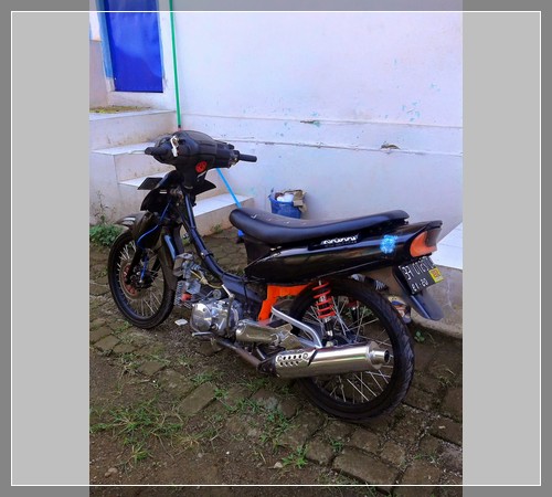 Gambar Modifikasi Shogun Kebo 110 Trail Road Race Ceper Terkeren 2020