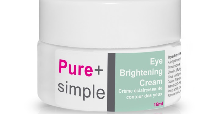 Pure + Simple Eye Brightening Cream - Naturalla Beauty