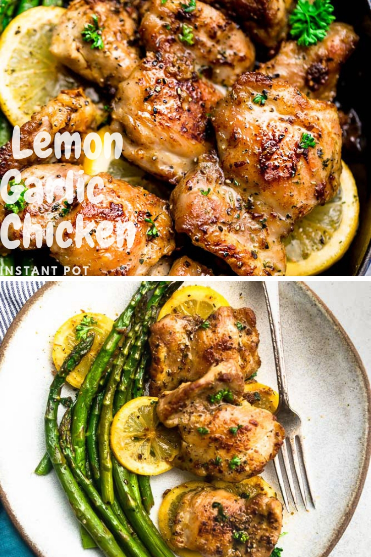 INSTANT POT LEMON GARLIC CHICKEN